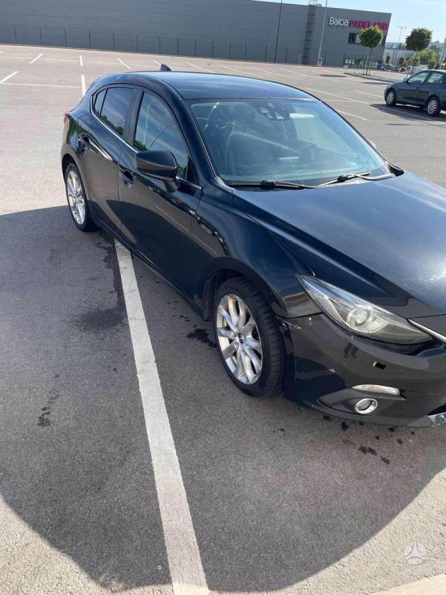Melns Mazda 3 2017 Kauņa, ar dzinēja tilpumu 1.50 L un nobraukumu 215 tūkst. km par 3500 €, foto 1 vietnē AUTOMOTO.COM.LV