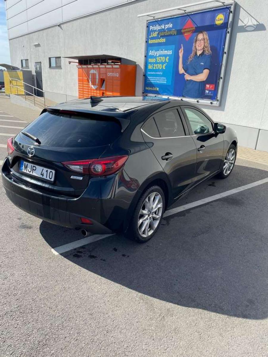 Melns Mazda 3 2017 Kauņa, ar dzinēja tilpumu 1.50 L un nobraukumu 215 tūkst. km par 3500 €, foto 3 vietnē AUTOMOTO.COM.LV