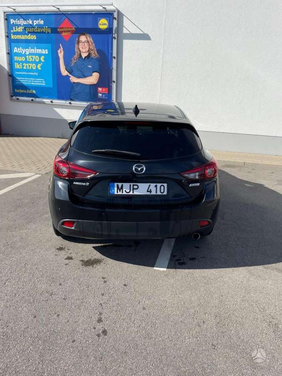Melns Mazda 3 2017 Kauņa, ar dzinēja tilpumu 1.50 L un nobraukumu 215 tūkst. km par 3500 €, foto 4 vietnē AUTOMOTO.COM.LV