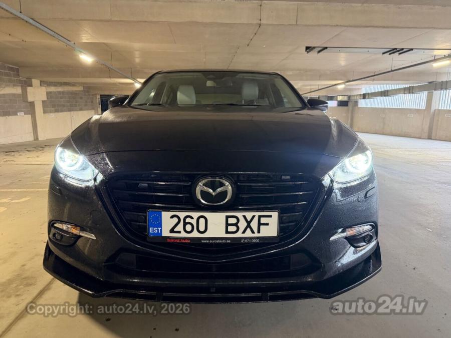 Black Mazda 3 2018 in Tallinn, with an engine capacity of 2.00 L and mileage of 37 thousand km for 12990 €, photo 3 on AUTOMOTO.COM.LV