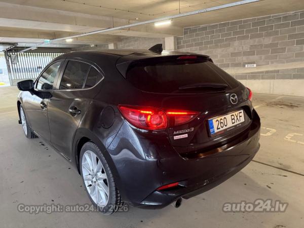 Black Mazda 3 2018 in Tallinn, with an engine capacity of 2.00 L and mileage of 37 thousand km for 12990 €, photo 6 on AUTOMOTO.COM.LV