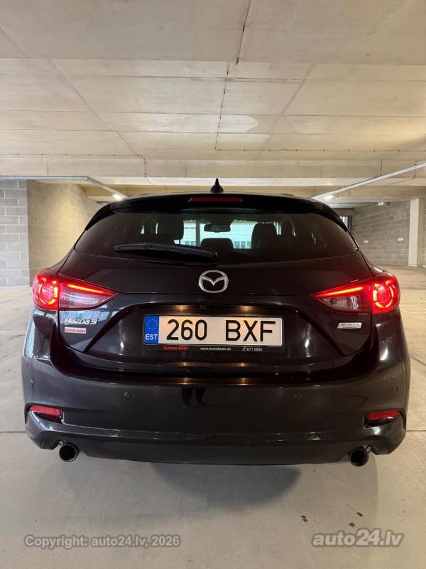Black Mazda 3 2018 in Tallinn, with an engine capacity of 2.00 L and mileage of 37 thousand km for 12990 €, photo 7 on AUTOMOTO.COM.LV
