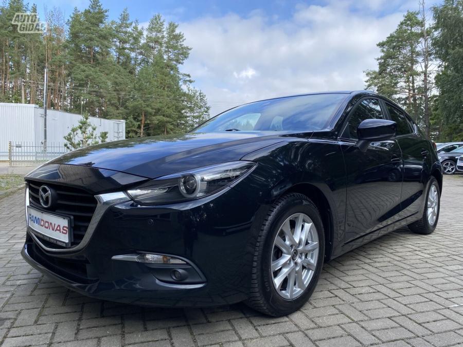 Black Mazda 3 2018 in Sveicarija, with an engine capacity of 2.20 L and mileage of 195 thousand km for 4900 €, photo 1 on AUTOMOTO.COM.LV