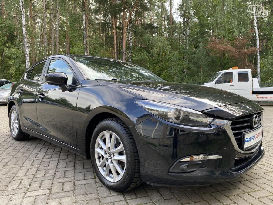 Black Mazda 3 2018 in Sveicarija, with an engine capacity of 2.20 L and mileage of 195 thousand km for 4900 €, photo 4 on AUTOMOTO.COM.LV