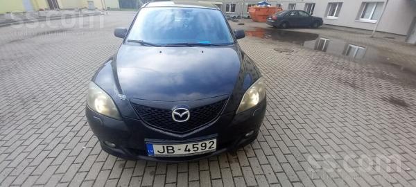 Black Mazda 3 2005 in Riga, with an engine capacity of 1.90 L and mileage of 330 thousand km for 400 €, photo 5 on AUTOMOTO.COM.LV