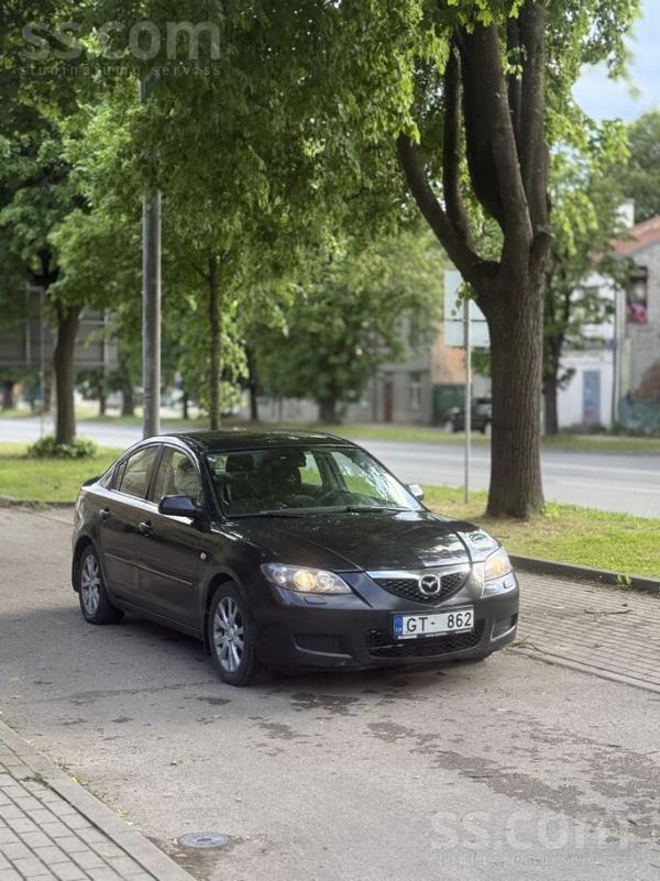 Melns Mazda 3 2007 Rīga, ar dzinēja tilpumu 1.60 L un nobraukumu 320 tūkst. km par 400 €, foto 1 vietnē AUTOMOTO.COM.LV