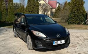 Melns Mazda 3 2012 Rīga, ar dzinēja tilpumu 1.60 L un nobraukumu 165 tūkst. km par 6000 €, foto  vietnē AUTOMOTO.COM.LV