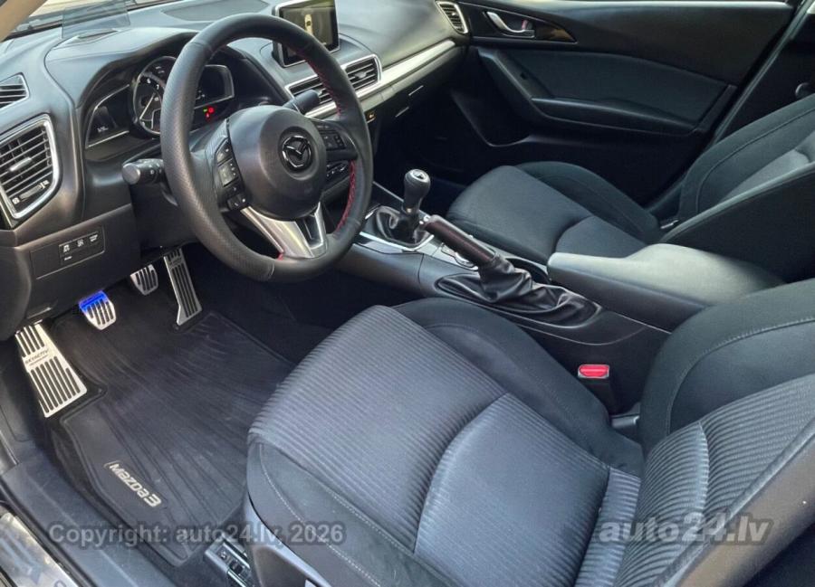 Black Mazda 3 2014 in Tartu, with an engine capacity of 2.00 L and mileage of 145 thousand km for 8590 €, photo 10 on AUTOMOTO.COM.LV