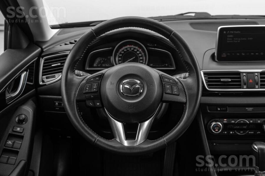 Melns Mazda 3 2015 Rīga, ar dzinēja tilpumu 2.00 L un nobraukumu 88 tūkst. km par 8490 €, foto 19 vietnē AUTOMOTO.COM.LV
