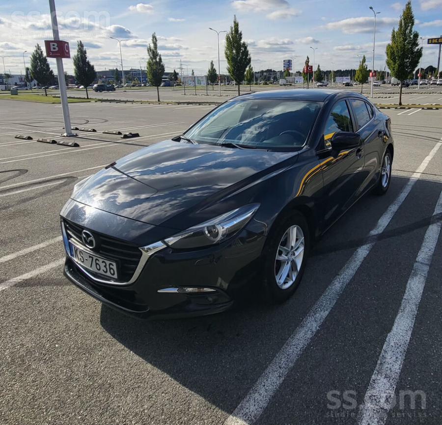 Melns Mazda 3 2017 Rīga, ar dzinēja tilpumu 2.00 L un nobraukumu 73 tūkst. km par 12950 €, foto 1 vietnē AUTOMOTO.COM.LV