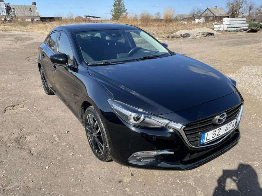 Melns Mazda 3 2018 Skuodas, ar dzinēja tilpumu 2.00 L un nobraukumu 115 tūkst. km par 12300 €, foto 2 vietnē AUTOMOTO.COM.LV