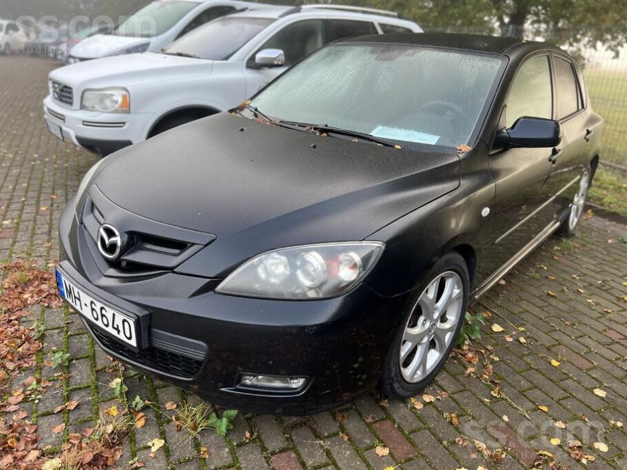 Melns Mazda 3 2007 Talsi, ar dzinēja tilpumu 2.00 L un nobraukumu 0 tūkst. km par 2470 €, foto 1 vietnē AUTOMOTO.COM.LV