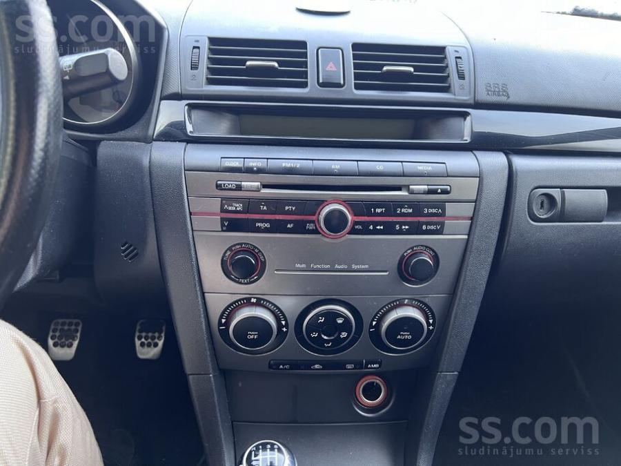 Melns Mazda 3 2007 Talsi, ar dzinēja tilpumu 2.00 L un nobraukumu 0 tūkst. km par 2470 €, foto 11 vietnē AUTOMOTO.COM.LV