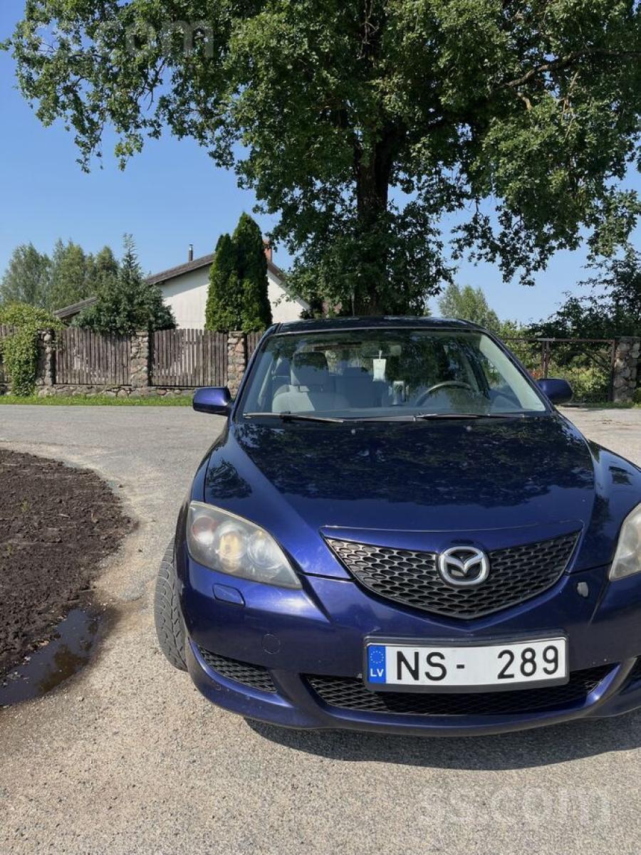 Zils Mazda 3 2005 Cēsis, ar dzinēja tilpumu 1.60 L un nobraukumu 206 tūkst. km par 1350 €, foto 2 vietnē AUTOMOTO.COM.LV