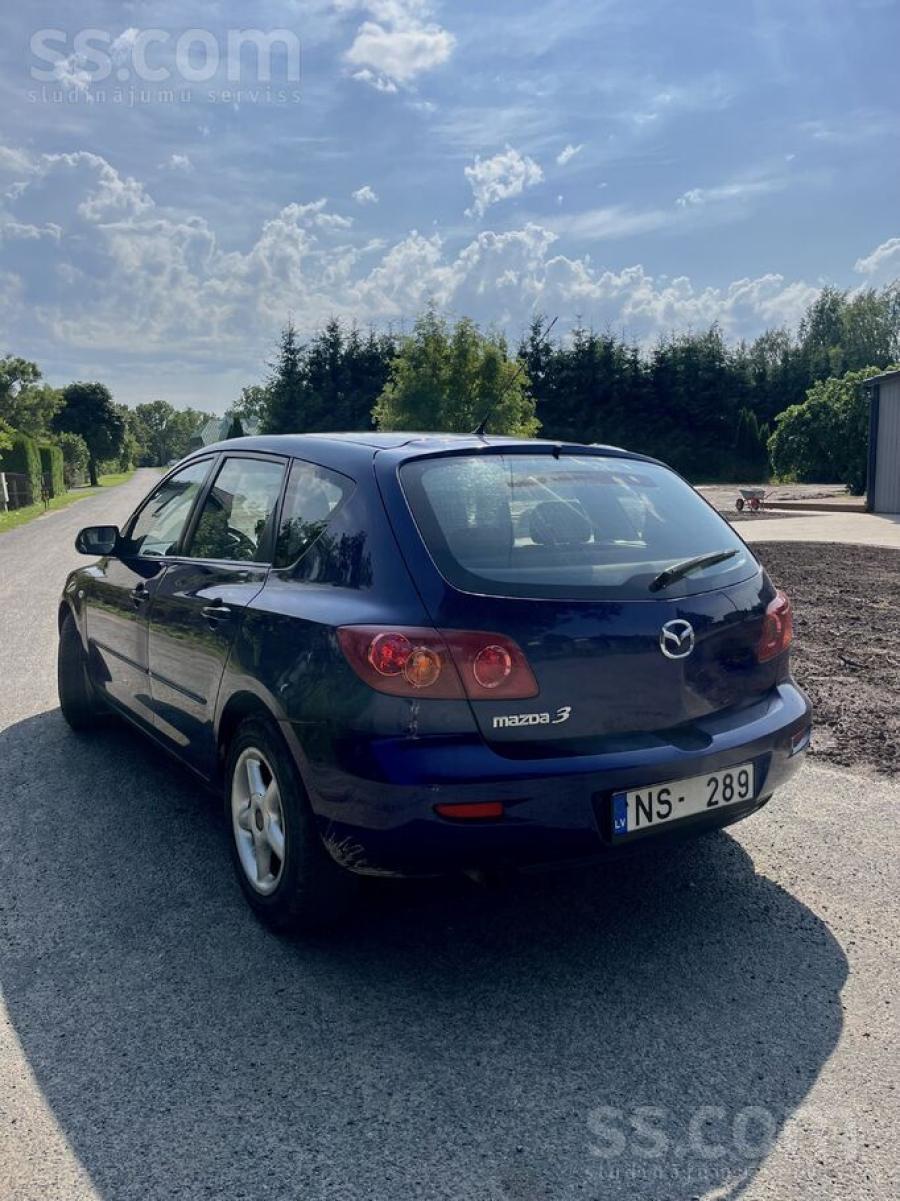 Zils Mazda 3 2005 Cēsis, ar dzinēja tilpumu 1.60 L un nobraukumu 206 tūkst. km par 1350 €, foto 3 vietnē AUTOMOTO.COM.LV