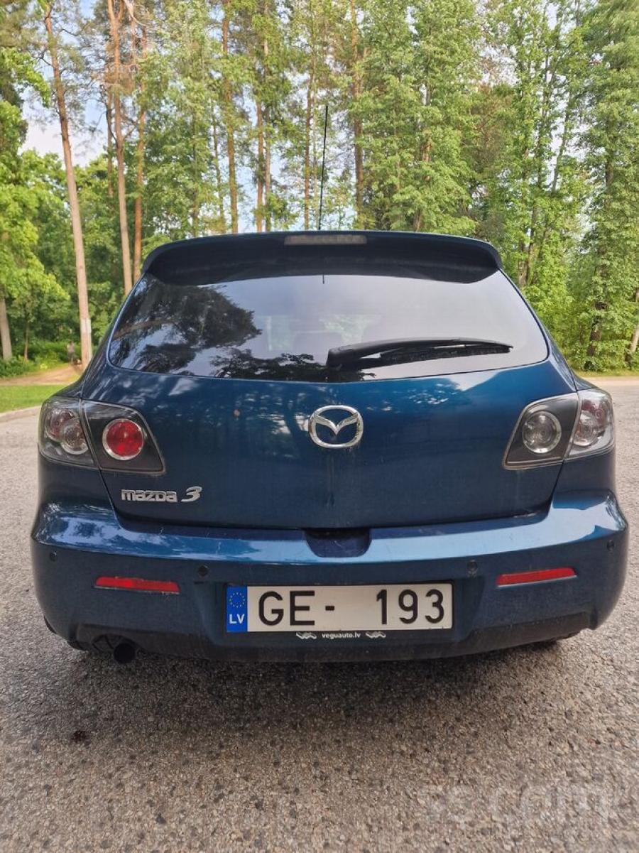 Blue Mazda 3 2006 in Ogre, with an engine capacity of 1.60 L and mileage of 133 thousand km for 5500 €, photo 3 on AUTOMOTO.COM.LV