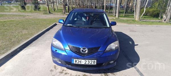 Zils Mazda 3 2006 Rīga, ar dzinēja tilpumu 1.60 L un nobraukumu 179 tūkst. km par 1250 €, foto 1 vietnē AUTOMOTO.COM.LV