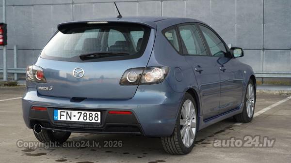 Blue Mazda 3 2007 in Parnu, with an engine capacity of 2.30 L and mileage of 114 thousand km for 3900 €, photo 2 on AUTOMOTO.COM.LV