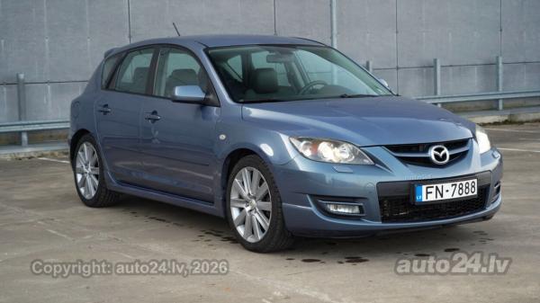 Blue Mazda 3 2007 in Parnu, with an engine capacity of 2.30 L and mileage of 114 thousand km for 3900 €, photo 3 on AUTOMOTO.COM.LV