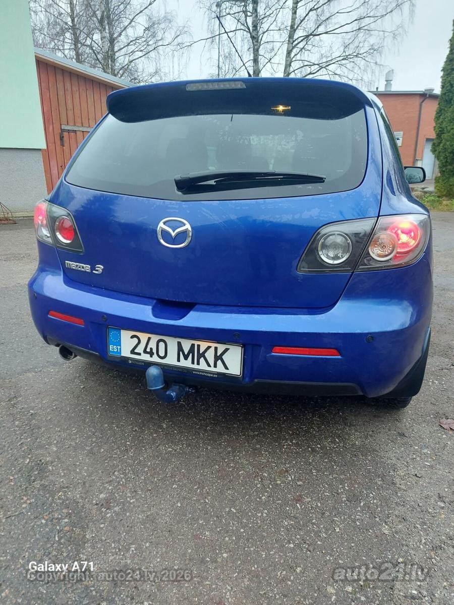Zils Mazda 3 2007 Tallina, ar dzinēja tilpumu 1.60 L un nobraukumu 165 tūkst. km par 1500 €, foto 2 vietnē AUTOMOTO.COM.LV