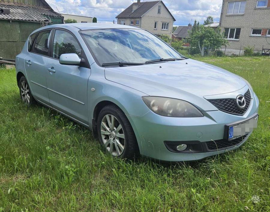 Синий Мазда 3 2007 в Тракай, объемом двигателя 1.56 л и пробегом 233 тыс. км за 800 €, фото 4 на AUTOMOTO.COM.LV
