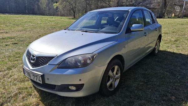 Blue Mazda 3 2007 in Kaunas, with an engine capacity of 1.56 L and mileage of 247 thousand km for 800 €, photo 1 on AUTOMOTO.COM.LV