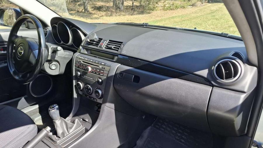Zils Mazda 3 2007 Kauņa, ar dzinēja tilpumu 1.56 L un nobraukumu 247 tūkst. km par 800 €, foto 15 vietnē AUTOMOTO.COM.LV
