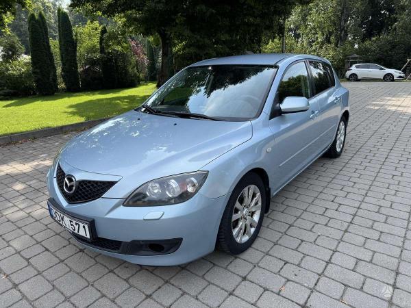 Blue Mazda 3 2007 in Vilnius, with an engine capacity of 1.60 L and mileage of 168 thousand km for 950 €, photo 1 on AUTOMOTO.COM.LV