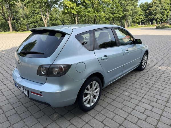 Blue Mazda 3 2007 in Vilnius, with an engine capacity of 1.60 L and mileage of 168 thousand km for 950 €, photo 3 on AUTOMOTO.COM.LV