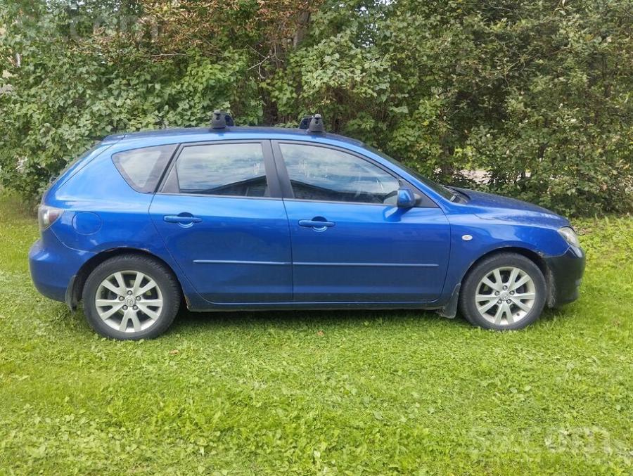 Blue Mazda 3 2007 in Jelgava, with an engine capacity of 1.60 L and mileage of 181 thousand km for 700 €, photo 1 on AUTOMOTO.COM.LV
