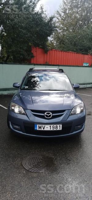 Blue Mazda 3 2007 in Riga, with an engine capacity of 2.30 L and mileage of 178 thousand km for 4800 €, photo 3 on AUTOMOTO.COM.LV