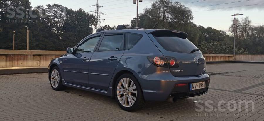 Blue Mazda 3 2007 in Riga, with an engine capacity of 2.30 L and mileage of 178 thousand km for 4800 €, photo 4 on AUTOMOTO.COM.LV