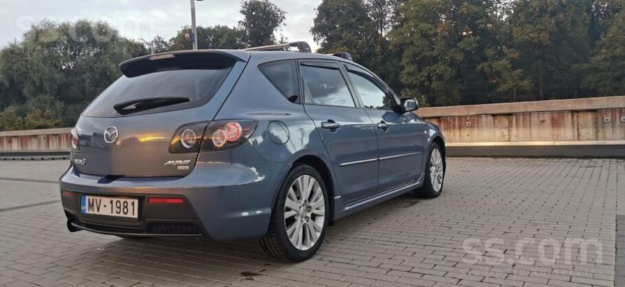 Blue Mazda 3 2007 in Riga, with an engine capacity of 2.30 L and mileage of 178 thousand km for 4800 €, photo 8 on AUTOMOTO.COM.LV