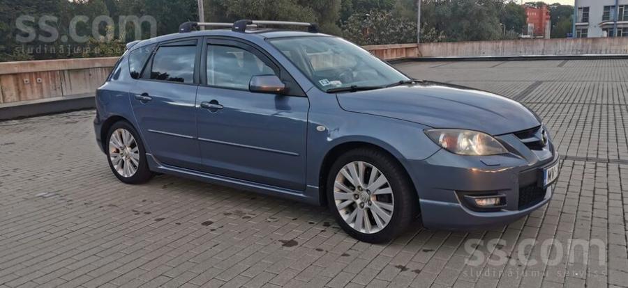 Blue Mazda 3 2007 in Riga, with an engine capacity of 2.30 L and mileage of 178 thousand km for 4800 €, photo 9 on AUTOMOTO.COM.LV