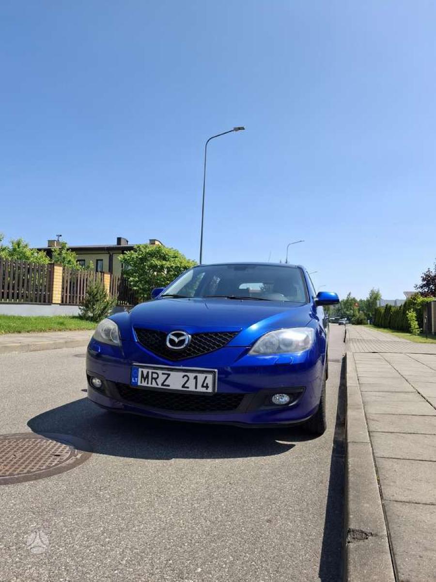 Blue Mazda 3 2008 in Vilnius, with an engine capacity of 1.60 L and mileage of 71 thousand km for 550 €, photo 13 on AUTOMOTO.COM.LV