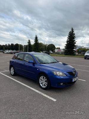 Zils Mazda 3 2008 Tallina, ar dzinēja tilpumu 1.60 L un nobraukumu 178 tūkst. km par 1999 €, foto  vietnē AUTOMOTO.COM.LV