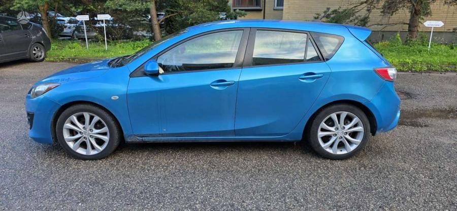 Blue Mazda 3 2010 in Vilnius, with an engine capacity of 1.56 L and mileage of 192 thousand km for 1499 €, photo 9 on AUTOMOTO.COM.LV