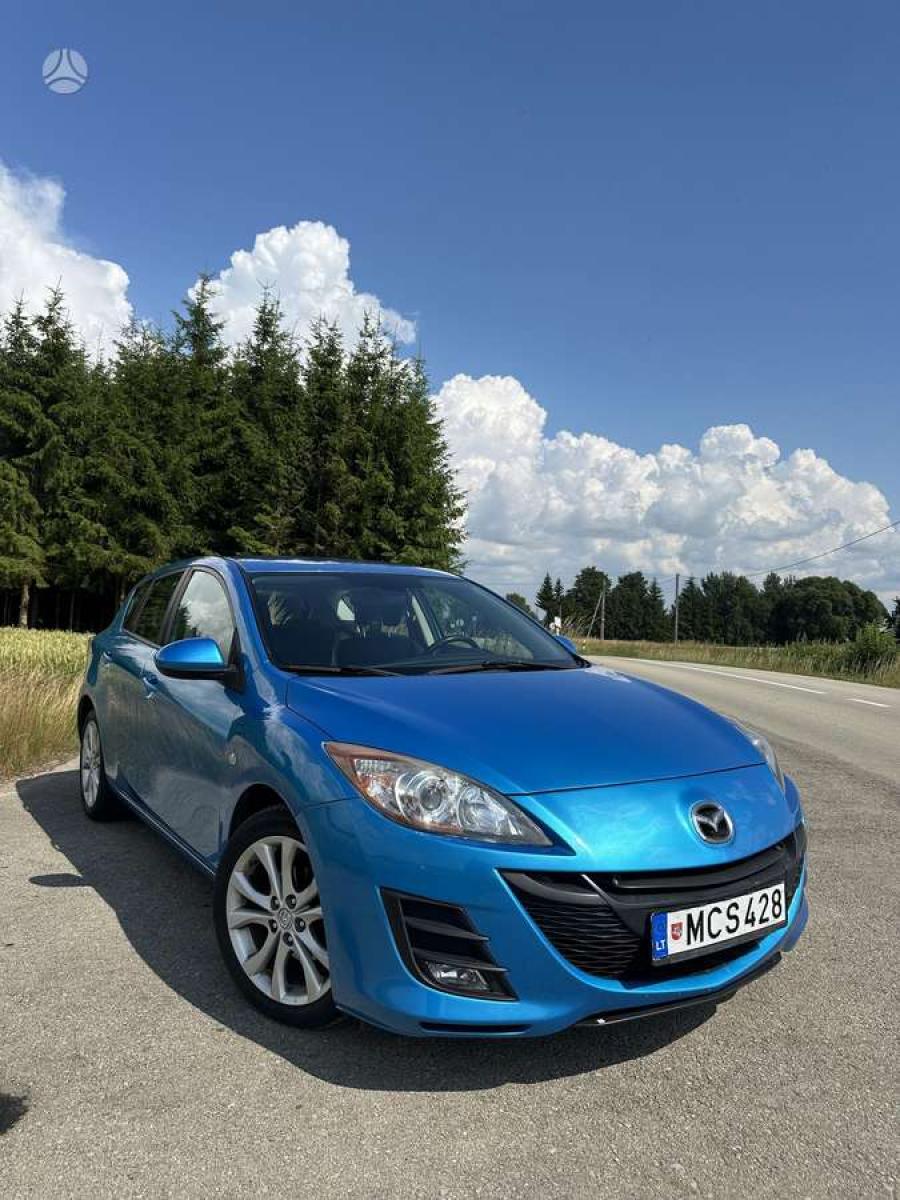 Blue Mazda 3 2010 in Kelme, with an engine capacity of 1.56 L and mileage of 220 thousand km for 3700 €, photo 18 on AUTOMOTO.COM.LV
