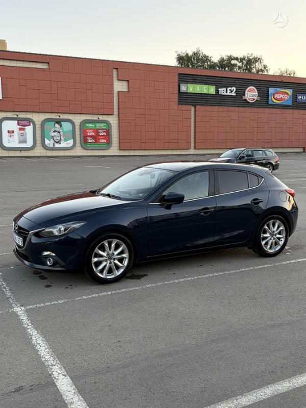 Zils Mazda 3 2014 Kauņa, ar dzinēja tilpumu 2.19 L un nobraukumu 235 tūkst. km par 5200 €, foto 2 vietnē AUTOMOTO.COM.LV