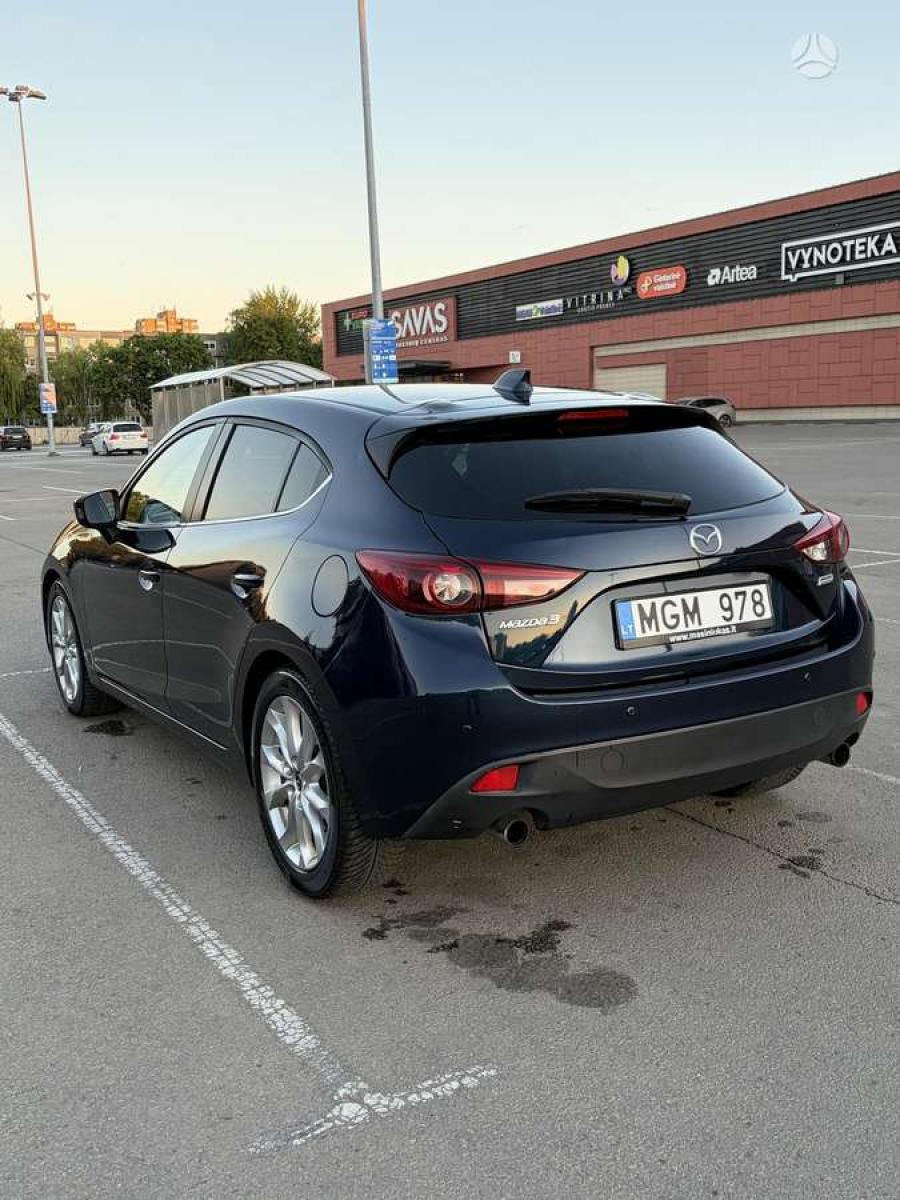 Zils Mazda 3 2014 Kauņa, ar dzinēja tilpumu 2.19 L un nobraukumu 235 tūkst. km par 5200 €, foto 5 vietnē AUTOMOTO.COM.LV