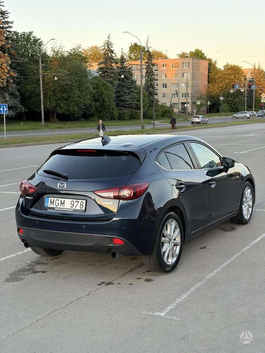 Zils Mazda 3 2014 Kauņa, ar dzinēja tilpumu 2.19 L un nobraukumu 235 tūkst. km par 5200 €, foto 7 vietnē AUTOMOTO.COM.LV