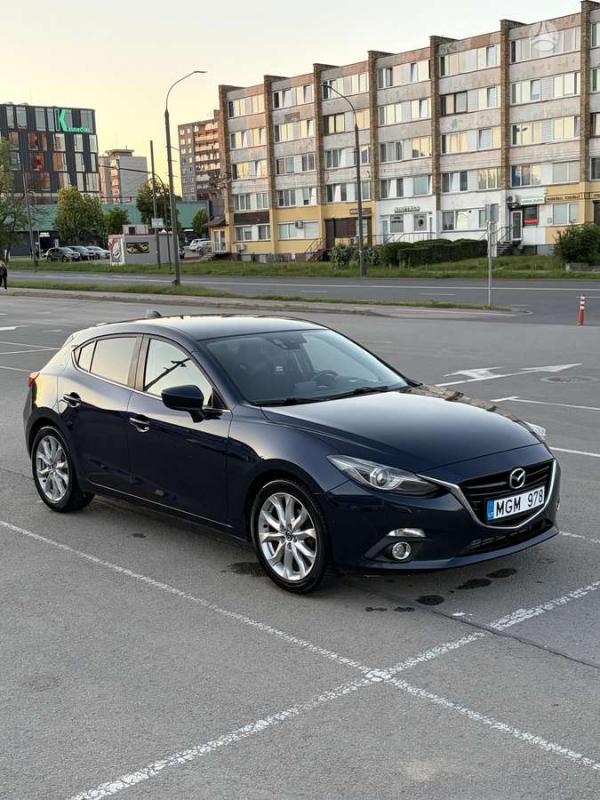 Zils Mazda 3 2014 Kauņa, ar dzinēja tilpumu 2.19 L un nobraukumu 235 tūkst. km par 5200 €, foto 7 vietnē AUTOMOTO.COM.LV