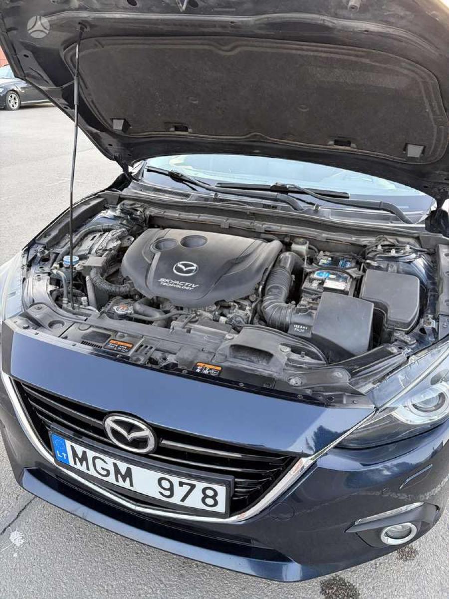Zils Mazda 3 2014 Kauņa, ar dzinēja tilpumu 2.19 L un nobraukumu 235 tūkst. km par 5200 €, foto 18 vietnē AUTOMOTO.COM.LV