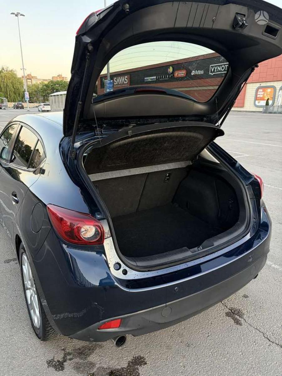 Zils Mazda 3 2014 Kauņa, ar dzinēja tilpumu 2.19 L un nobraukumu 235 tūkst. km par 5200 €, foto 19 vietnē AUTOMOTO.COM.LV
