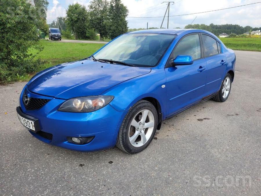 Синий Мазда 3 2005 в Рига, объемом двигателя 1.60 л и пробегом 106 тыс. км за 650 €, фото 3 на AUTOMOTO.COM.LV