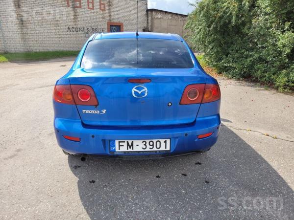 Blue Mazda 3 2005 in Riga, with an engine capacity of 1.60 L and mileage of 106 thousand km for 650 €, photo 5 on AUTOMOTO.COM.LV