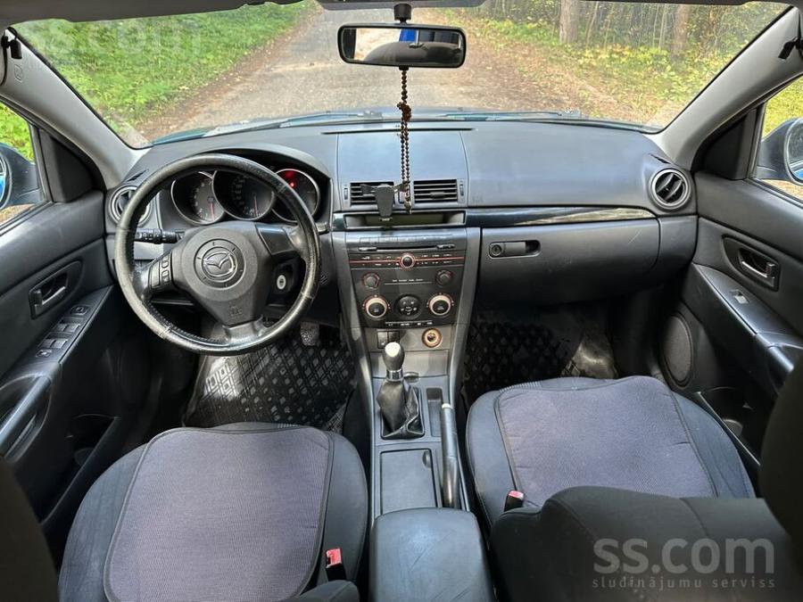 Zils Mazda 3 2005 Rīga, ar dzinēja tilpumu 1.60 L un nobraukumu 193 tūkst. km par 1400 €, foto 9 vietnē AUTOMOTO.COM.LV