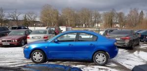 Blue Mazda 3 2006 in Valmiera, with an engine capacity of 1.60 L and mileage of 315 thousand km for 600 €, photo 7 on AUTOMOTO.COM.LV