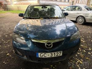 Blue Mazda 3 2006 in Riga, with an engine capacity of 1.60 L and mileage of 251 thousand km for 700 €, photo  on AUTOMOTO.COM.LV