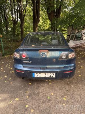 Blue Mazda 3 2006 in Riga, with an engine capacity of 1.60 L and mileage of 251 thousand km for 700 €, photo 5 on AUTOMOTO.COM.LV